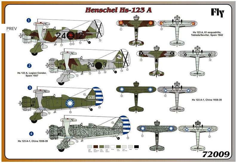1/72 Henschel Hs-123A (in Spain and China service) - 1/72 Flugzeuge ...