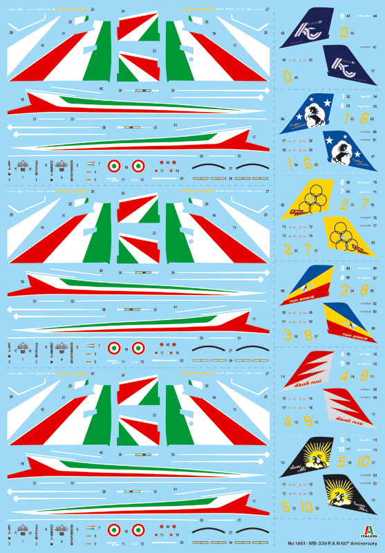 1/72 Macchi Mb 339 3x models, PAN 60th Anniversary - 1/72 Flugzeuge ...