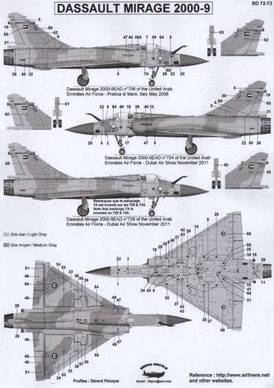 1/72 Dassault Mirage 2000-9EAD of United Arab Emirates Air Force - 1/72 ...
