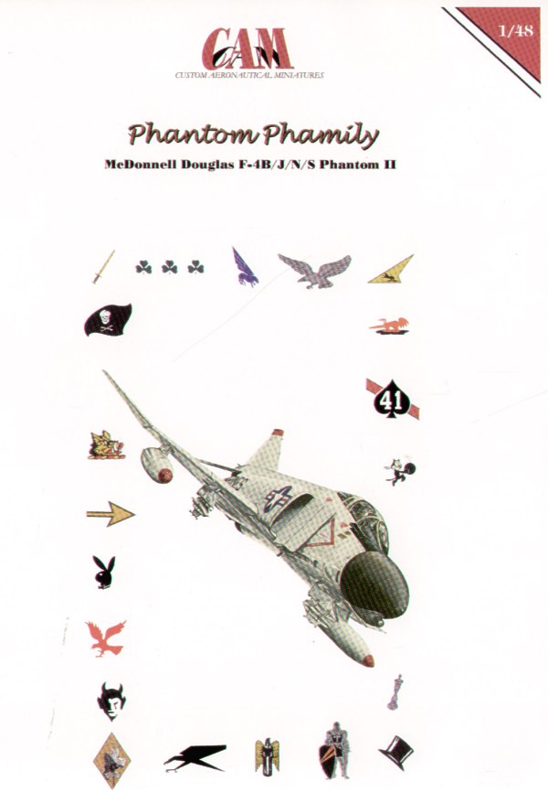 1/48 RF-4B Phantom/F-4J Phantom VMFP-3, VMFA-312 - 1/48 Aircraft Mask ...