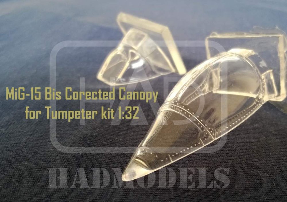1/32 MiG-15 Bis Corrected Canopy for Trumpeter - 1/32 aircraft upgrade set