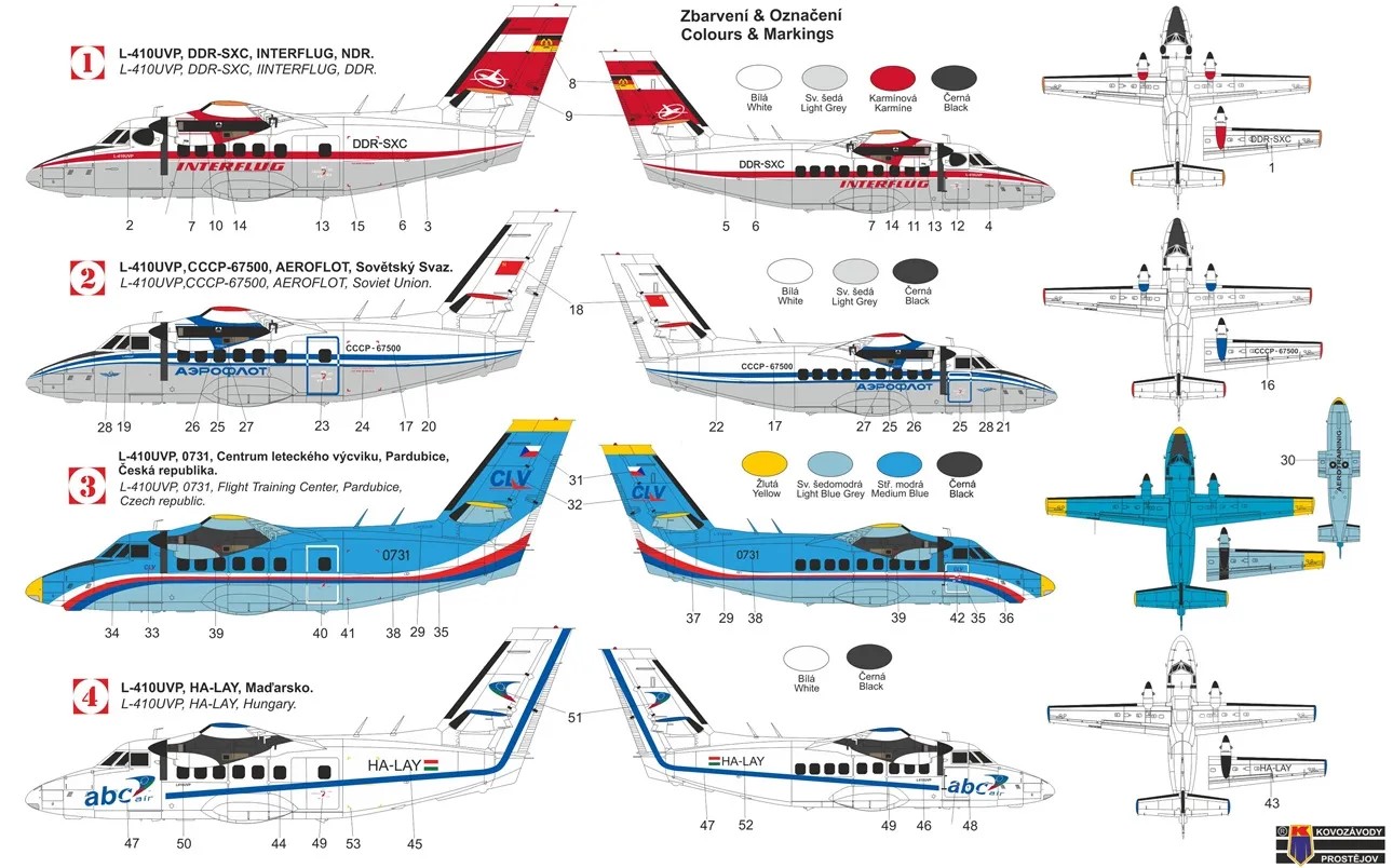 1/72 LET L-410 UVP Turbolet - 1/72 aircraft plastic or resin kit