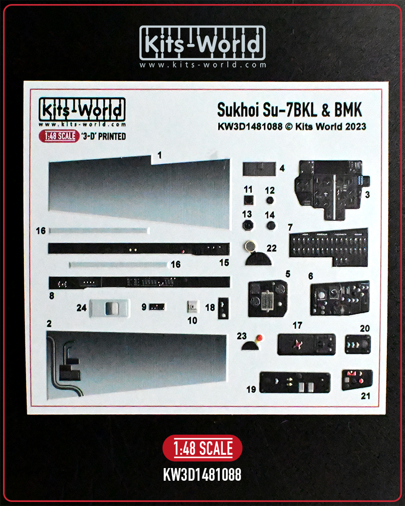 1/48 Sukhoi Su-7BMK/Su-7BKL Cockpit - 1/48 aircraft upgrade set