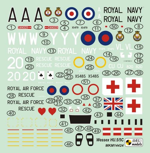 1/144 Westland Wessex HU.5/5C (4x camo) - 1/144 aircraft plastic or resin kit