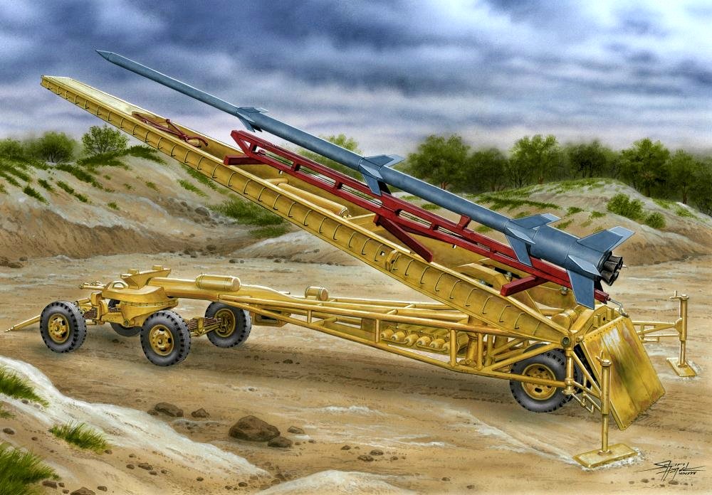 1/72 Rheinbote German WWII V-4 Rocket with Launcher - 1/72 AFV Kits