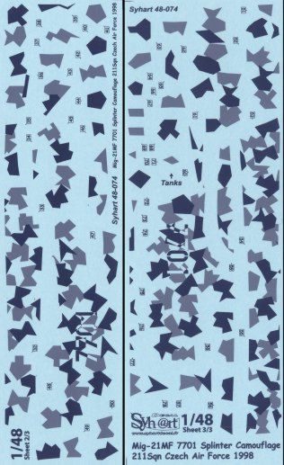 1/72 Scale Mikoyan MiG-21MF 7701 Czech "Splinter Camouflage" - 1/72 ...