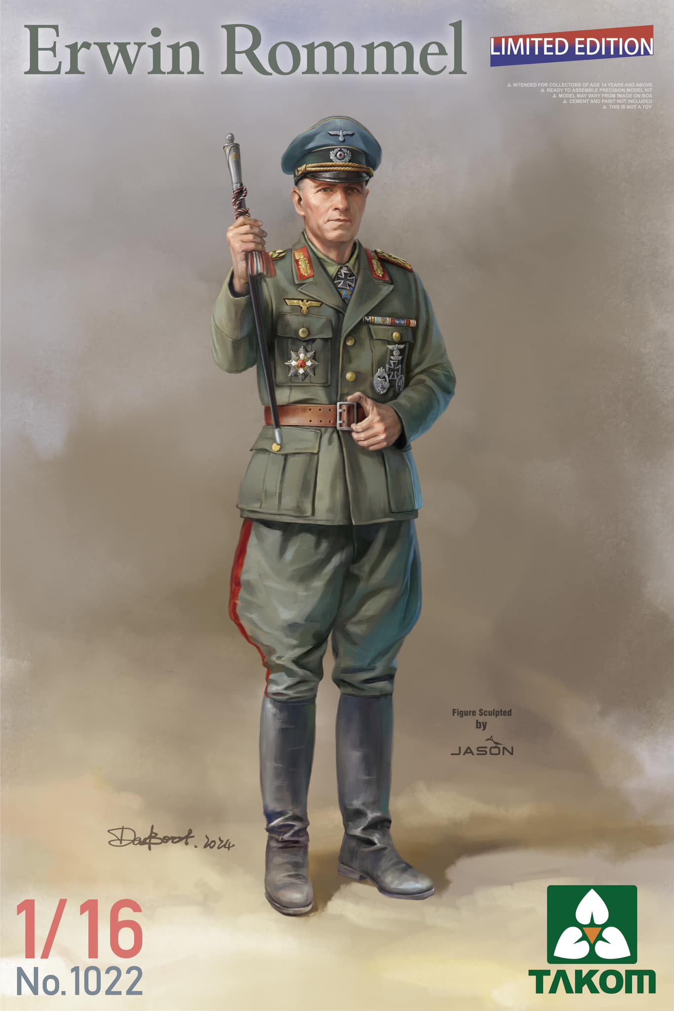 1/16 Erwin Rommel WWII German Field Marshal Limited Edition - Other ...