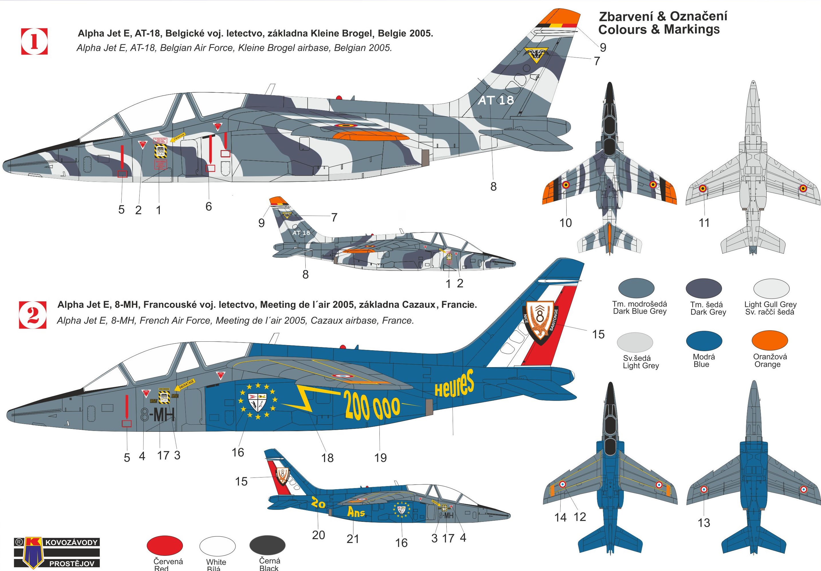 1/72 Alpha Jet E with decals for Belgium and France - Maquettes avions ...