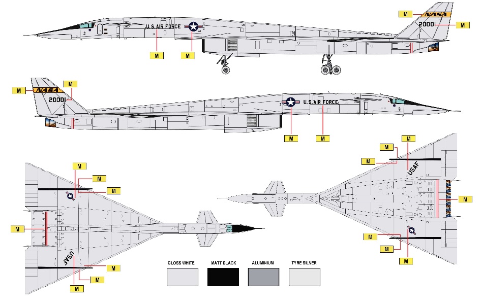 1/48 North-American XB-70 Valkyrie - Maquettes avions 1/48