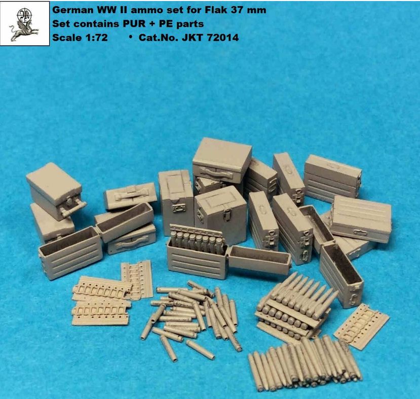 1/72 German WWII Flak 37mm - ammo set - Sets de détaillage véhicules ...