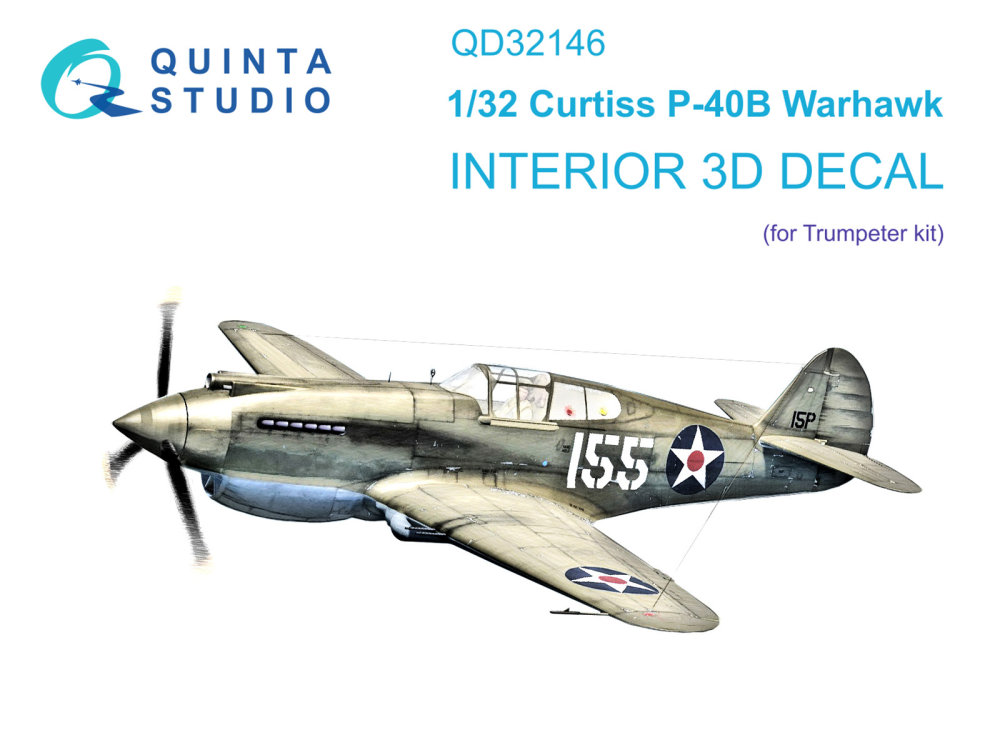 1/32 P-40B Warhawk Interior for Trumpeter - Sets de détaillage avions 1/32