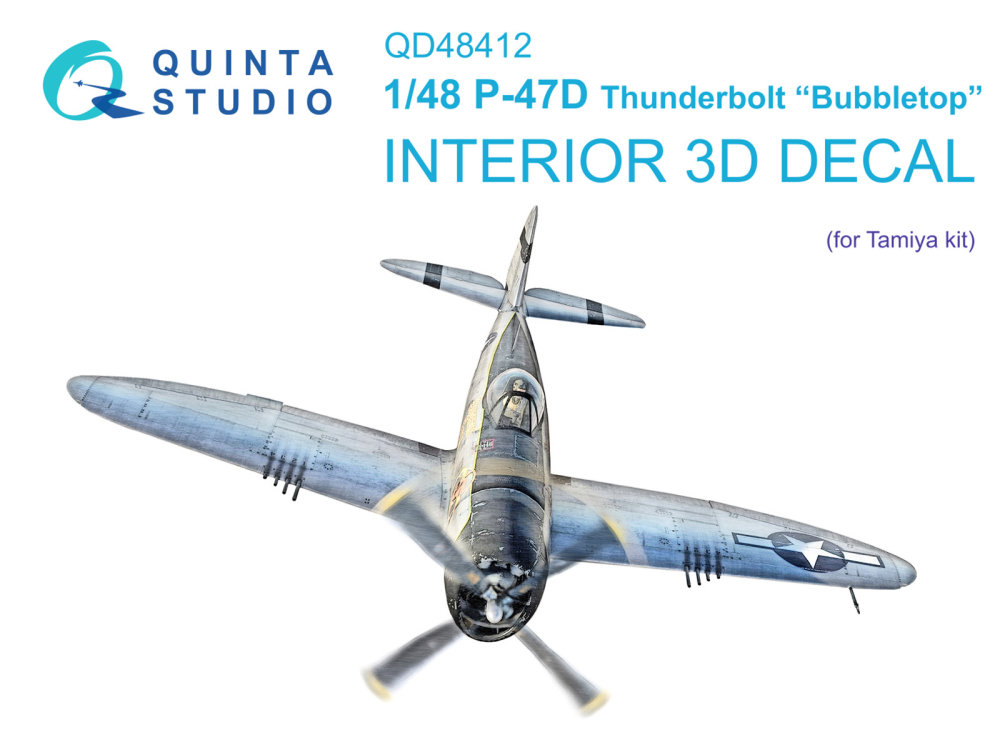 1/48 P-47D Thunderbolt Bubbletop Interior for Tamiya - Sets de ...