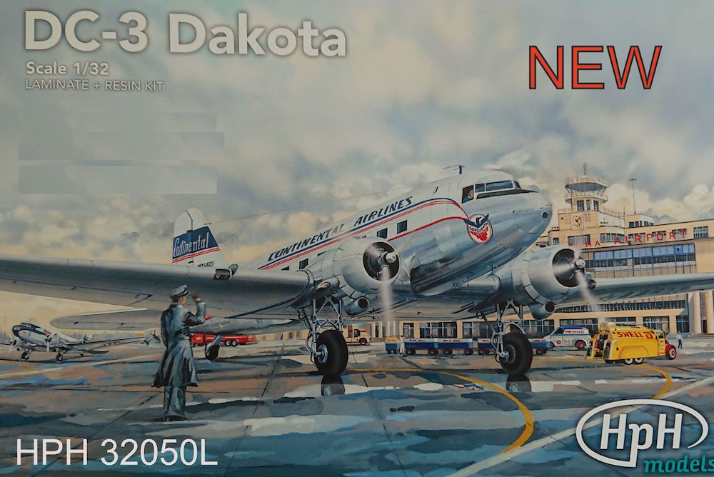 1/32 Douglas DC-3 Dakota with highly detailed interior - HPH Models ...