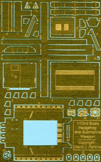 1/72 Hedgehog Anti-Sub. Weapon - Sets amélioration bateaux 1/72